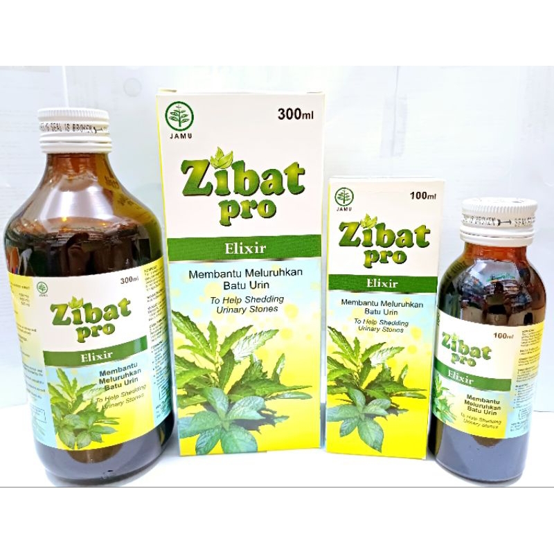 Jual Zibat Pro Elixir 100ml/300ml - Membantu meluruhkan batu urin ...