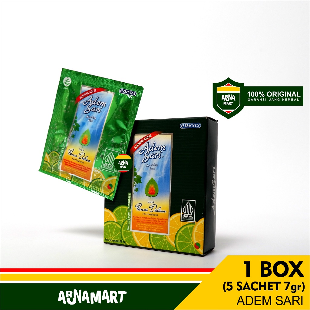 Jual ADEM SARI SACHET - 1BOX (5SACHET 7gr) | Shopee Indonesia