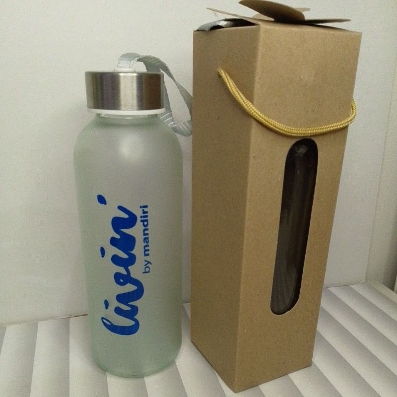 Jual BOTOL MINUM KACA TUMBLER DOPE/ DOFF CUSTOM NAMA KEMAS BOX SOUVENIR ...