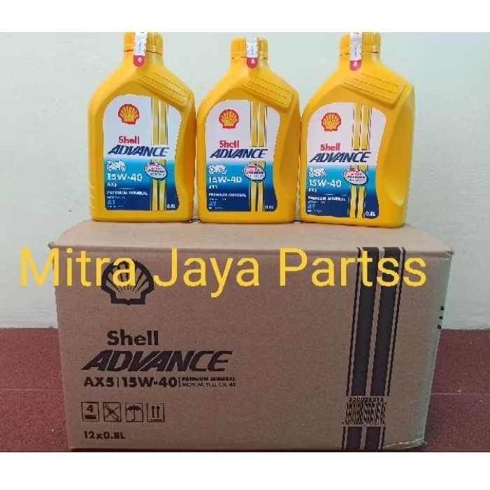Jual Oli Shell Advance AX5 15W-40 800 ML Oli Shell AX5 0.8 L Perdus ...