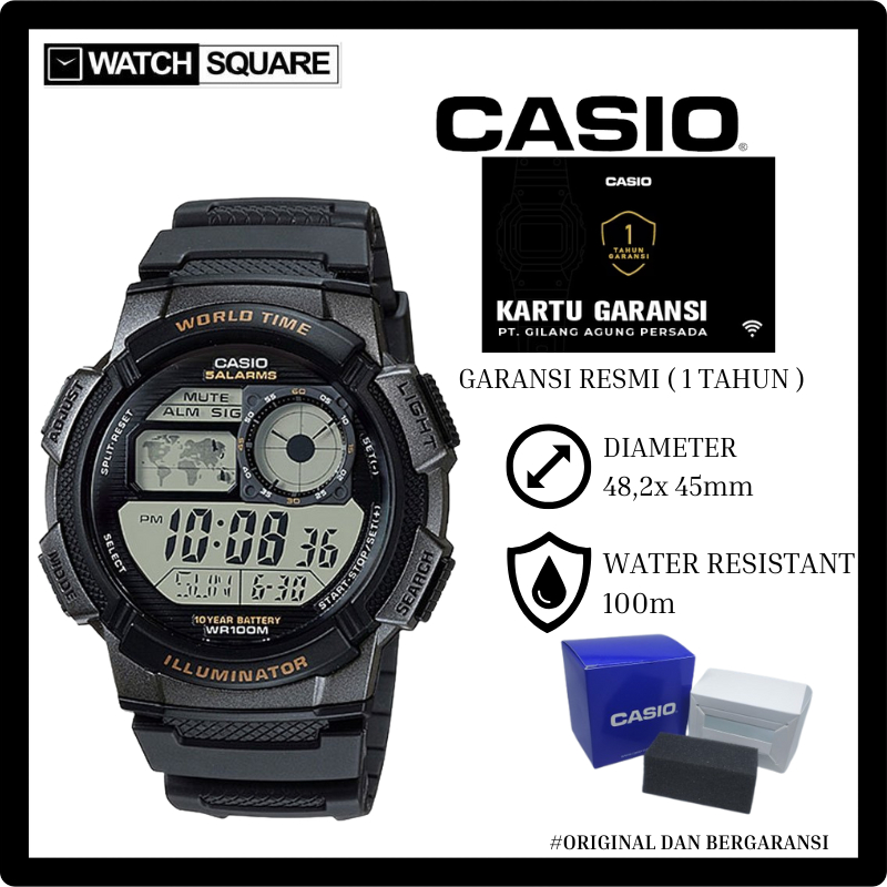 Jual Jam tangan pria Casio AE-1000W | Shopee Indonesia