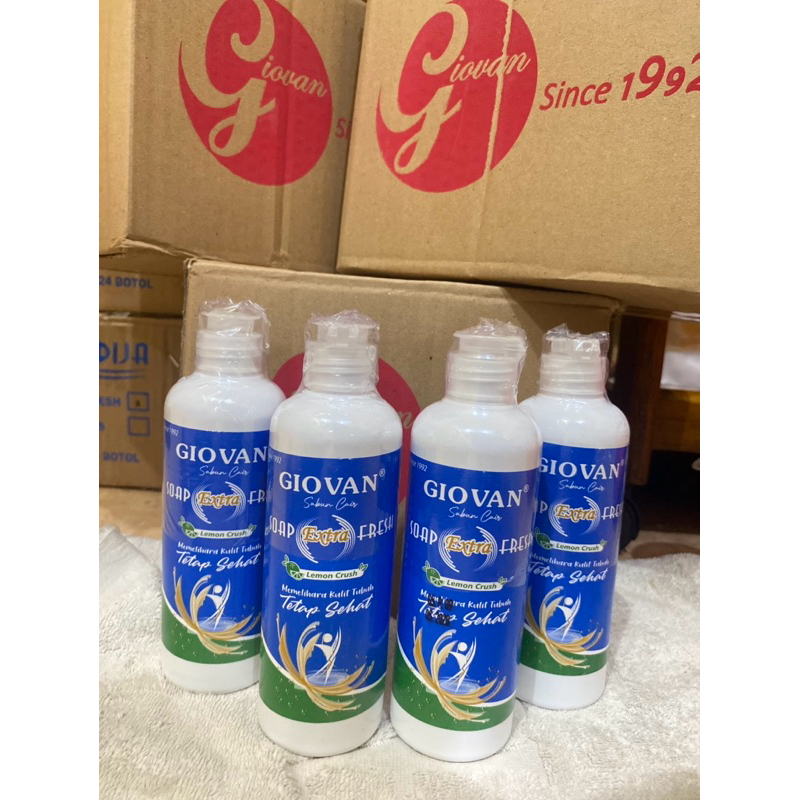 Jual 1 (DUS) SABUN GIOVAN SOAP FRESH LEMON CRUSH 240ML BIANG KERINGAT ...