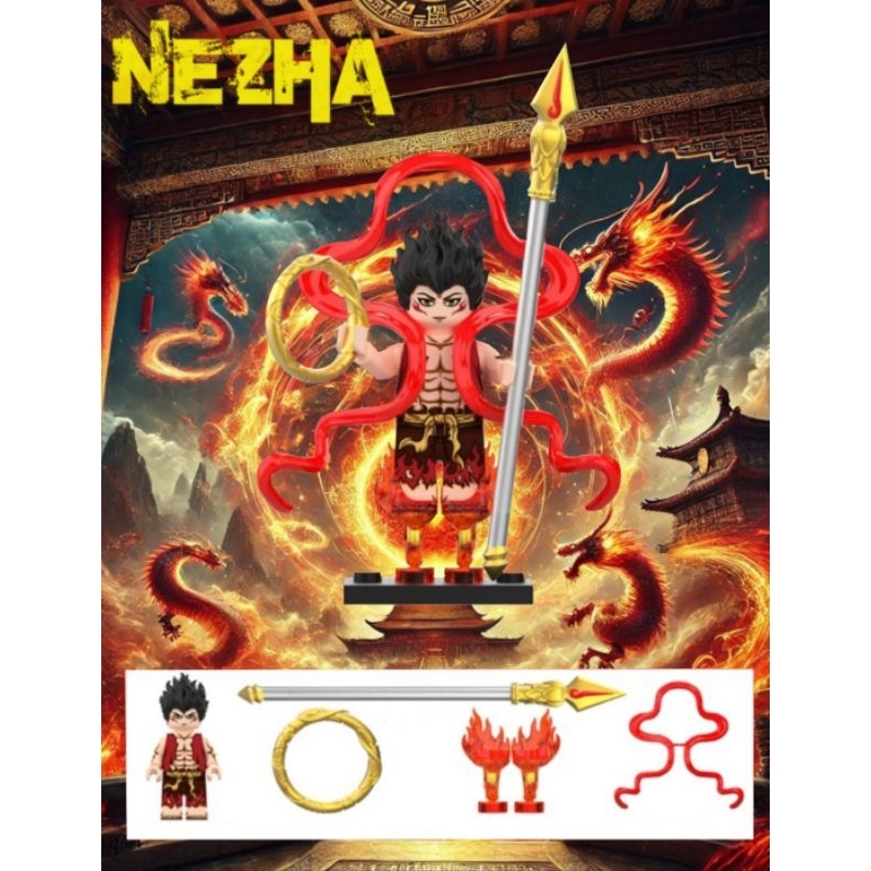 Jual figure demon child nazha figure ne zha figure na zha figure nacha ...