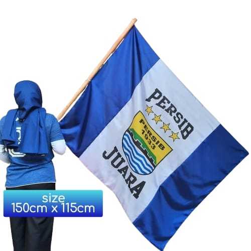 Jual BENDERA PERSIB BANDUNG JUMBO SIZE KOMBINASI 150 CM X 115 CM ...