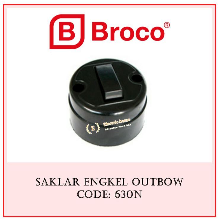 Jual BROCO OB SAKLAR ENGKEL HITAM 630 N / SINGLE SWITCH OUTBOW CLASSIC ...