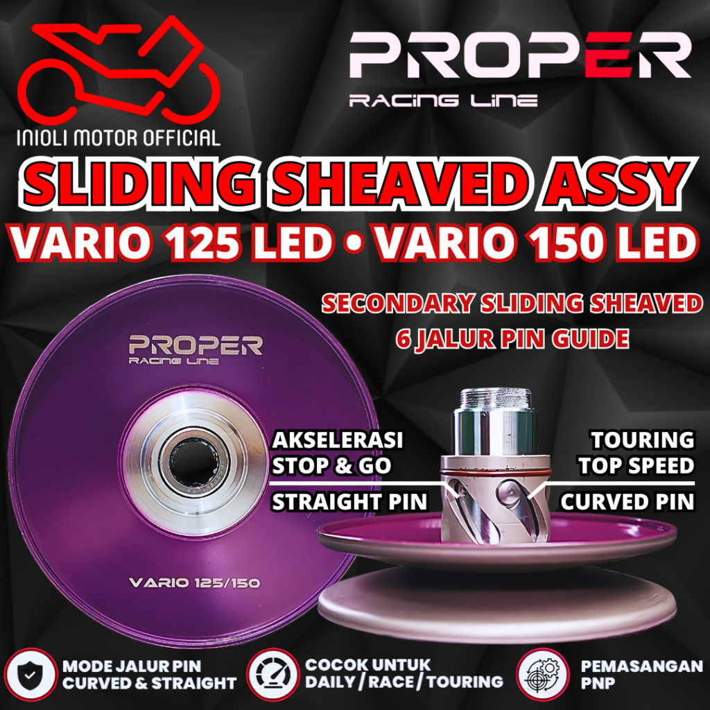 Jual SECONDARY SLIDING SHEAVE PROPER RACING LINE VARIO 125 ESP VARIO ...