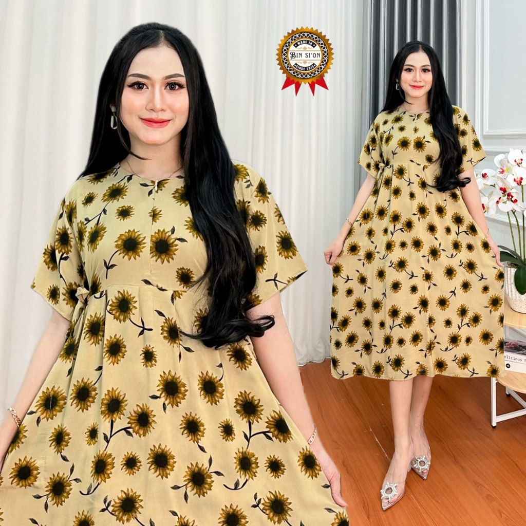 Jual Binsion Daster Chibi Wanita Rayon Grade A Premium Resleting Depan ...