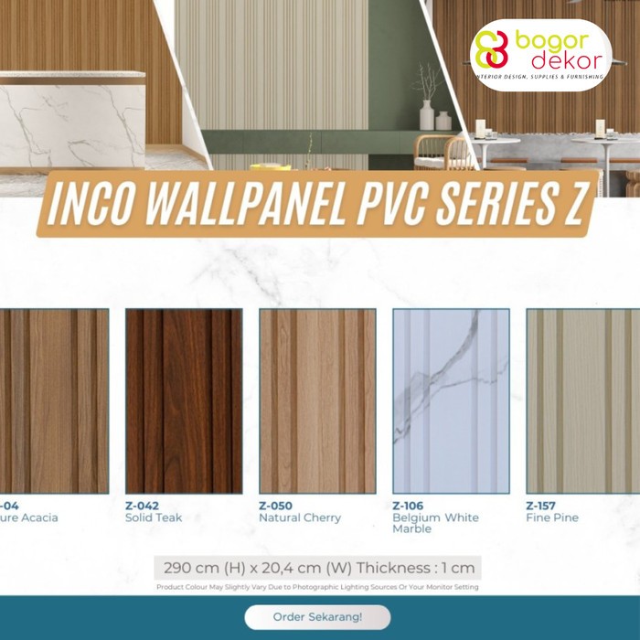 Jual Wallpanel INCO Series Z Tebal 1cm Motif Serat Kayu / Panel PVC ...