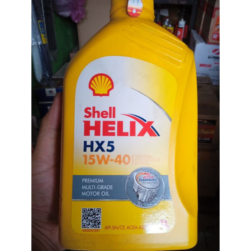 Jual SHELL HELIX HX5 SAE 15W-40 1Liter | Shopee Indonesia