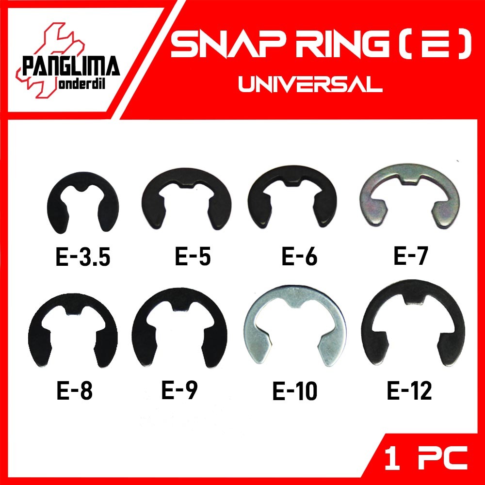 Jual Snap Ring E 3.5 3,5 35 5 6 7 8 9 10 12 Circlip Ring Clip Klip ...