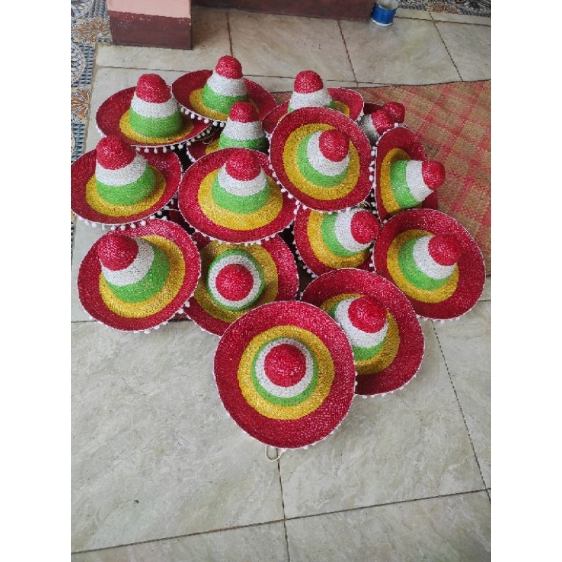 Jual Topi Anyaman pandan sombrero anak | Shopee Indonesia