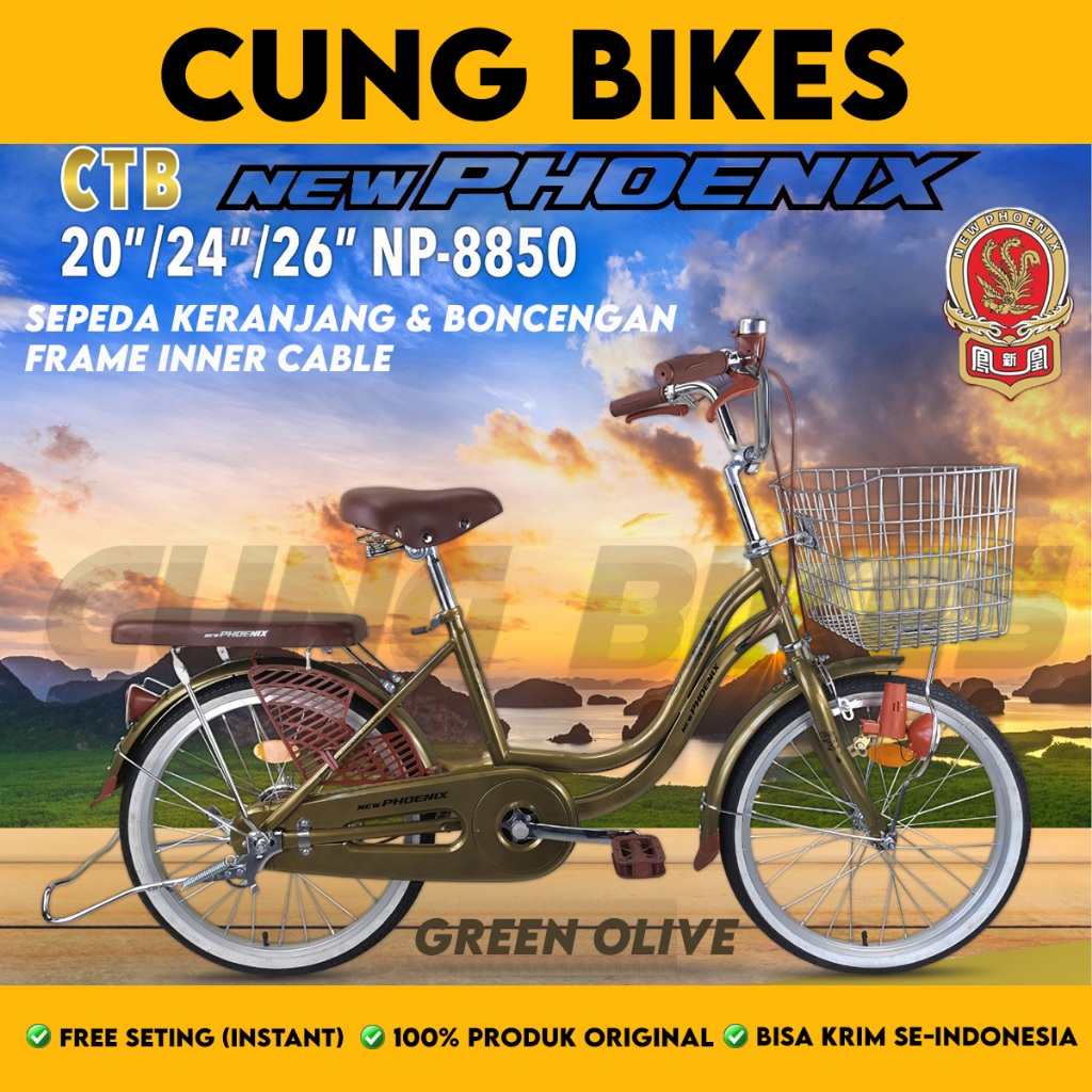 Jual Sepeda Mini Perempuan PHOENIX 8850 Ukuran 20,24, 26 Inch dengan ...