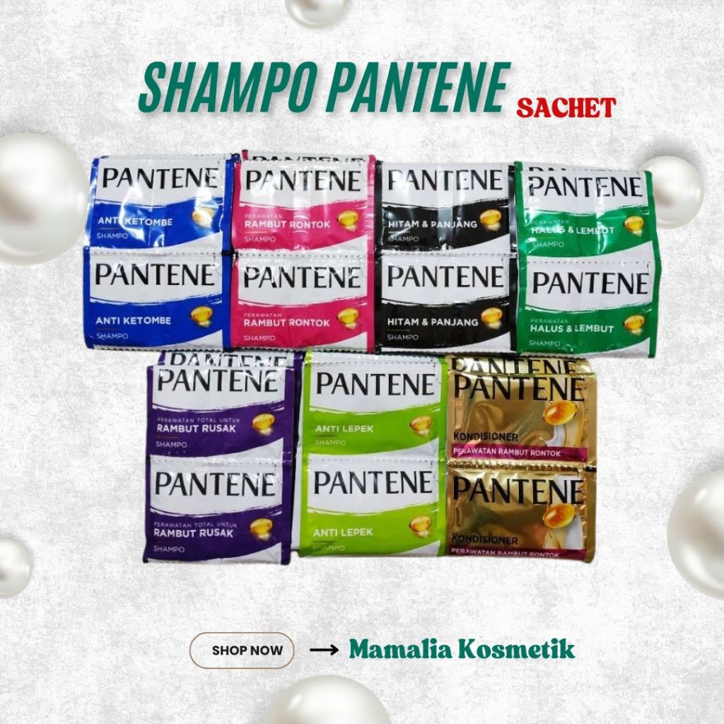 Jual [1Baris/2Sachet] Shampoo Pantene Kemasan Sachet | Shopee Indonesia