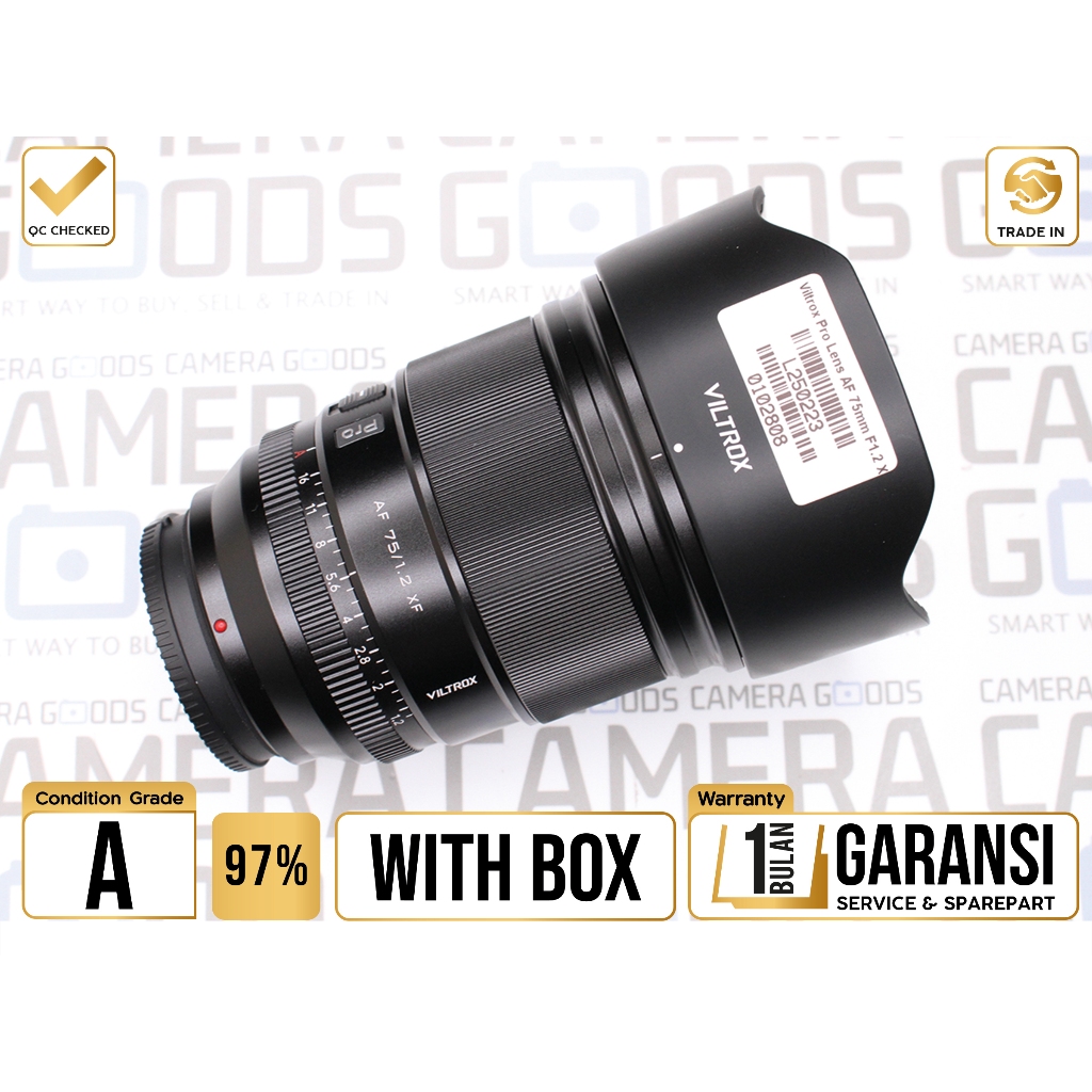 Jual Viltrox AF 75mm F1.2 Pro Lens For Fujifilm X Mount Autofocus Lensa Fix Fuji - Grade A ...