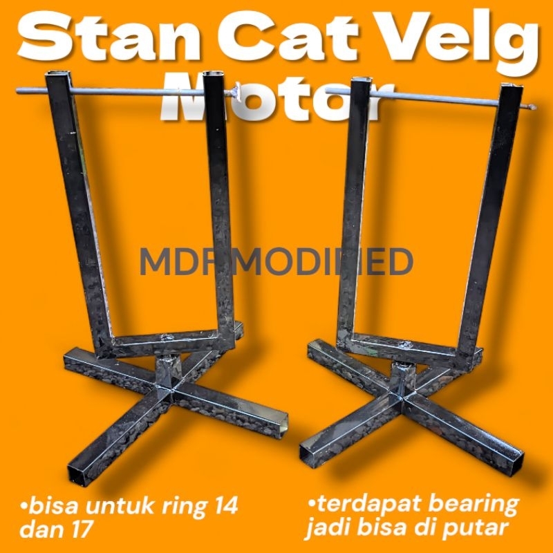 Jual Stand Cat Velg Motor Putar / Meja Cat Velg / Tempat Cat Velg ...