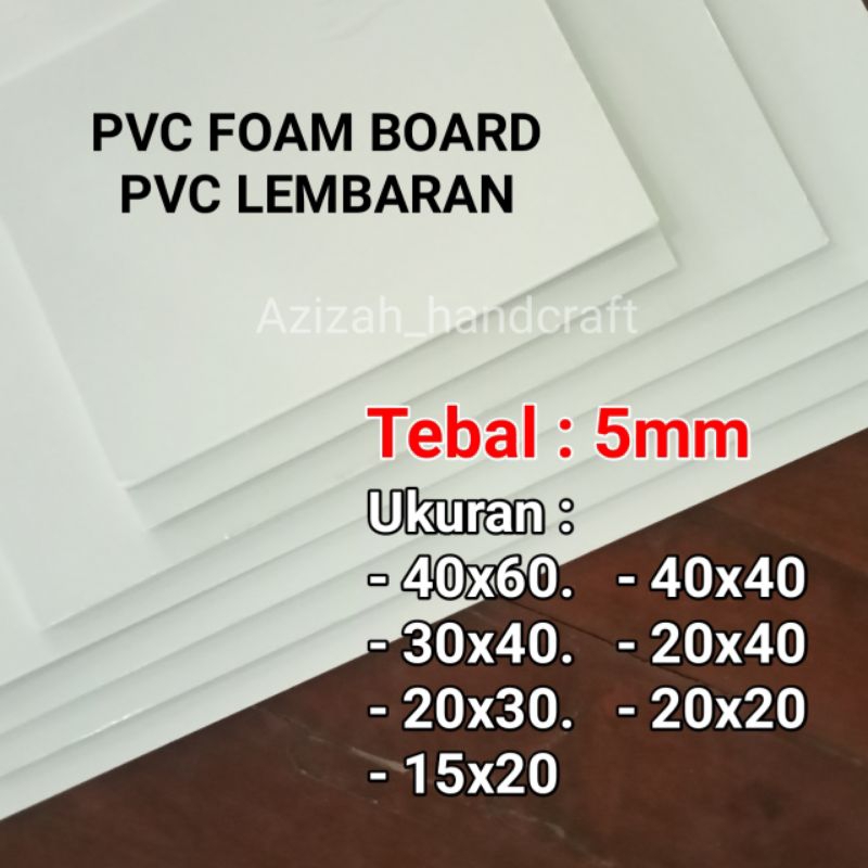 Jual PVC Foam Board 5mm/PVC Lembaran 5mm/PVC potongan 5mm | Shopee ...