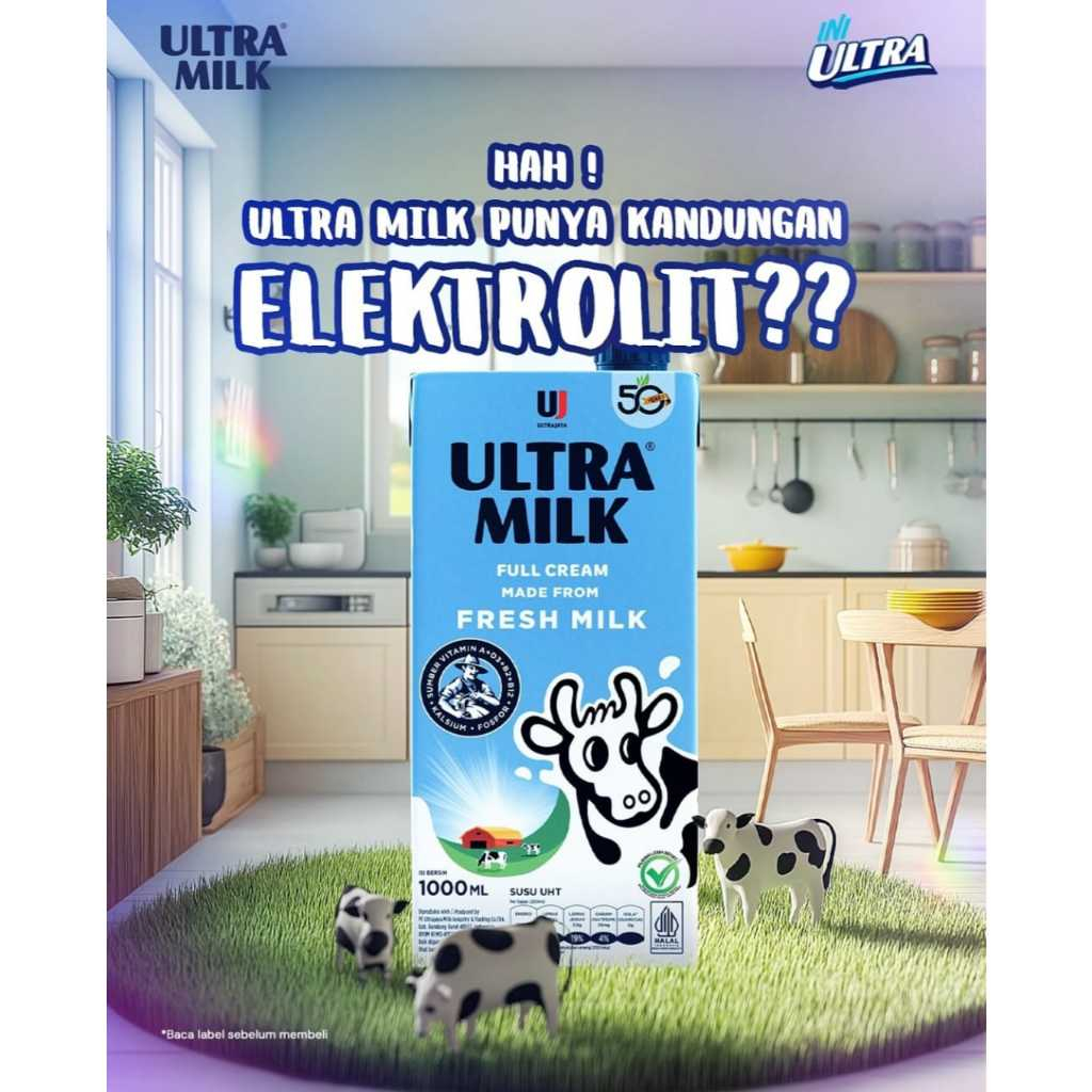 Jual Susu UHT fresh milk Ultra Milk 1000 ml | Shopee Indonesia