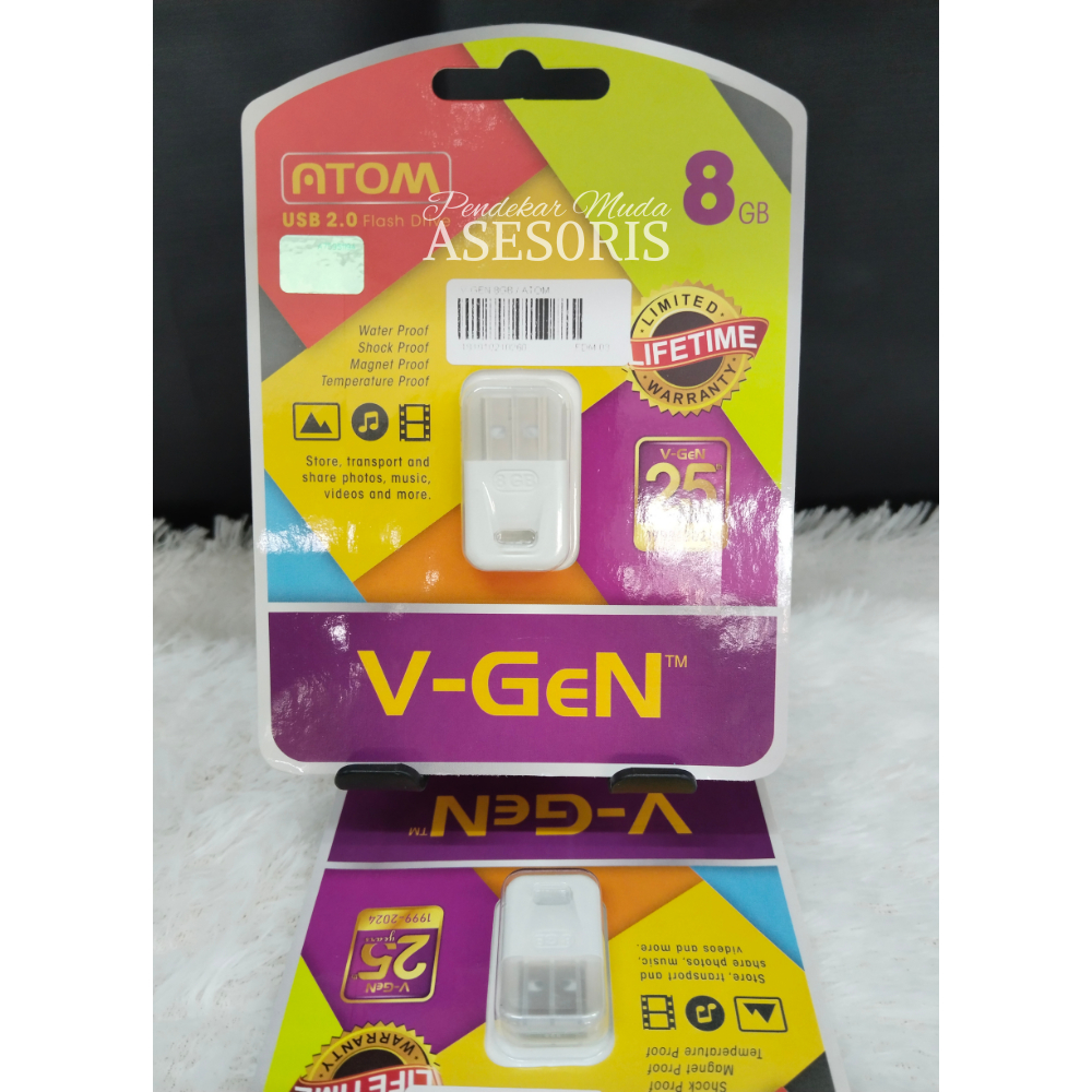 Jual FLASHDISK 8GB ATOM VGEN USB 2.0 ( FDM 03 ) | Shopee Indonesia