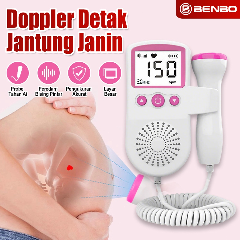 Jual BENBO Doppler Detektor Detak Jantung Janin/Monitor Detak Jantung Janin Pintar 3.0 MHz ...