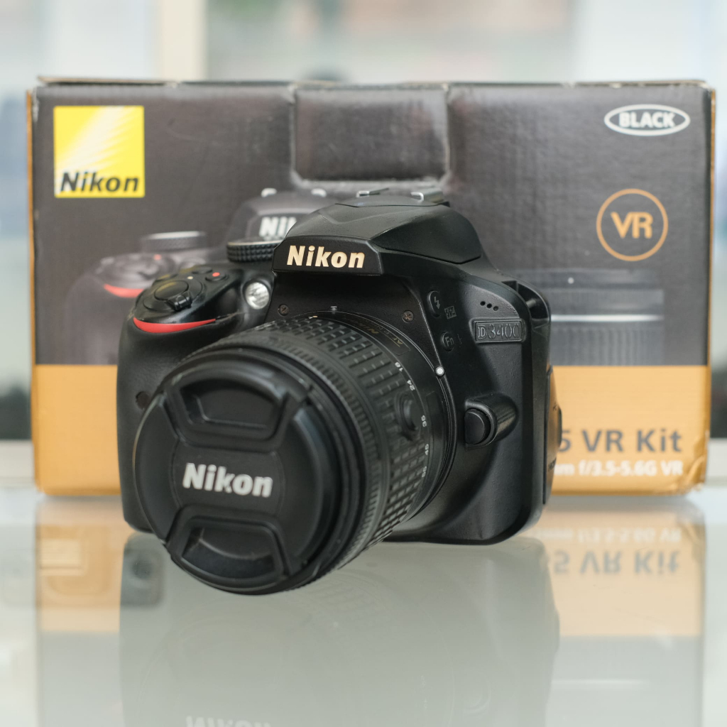 Jual Nikon D3400 kamera dslr d3400 kit 18-55mm mulus fullset box ...