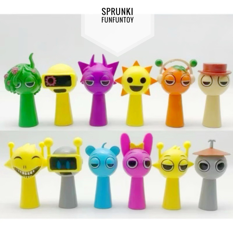 Jual Action Figure Sprunky Mainan Lucu Incredible Sprunki Figure Game ...