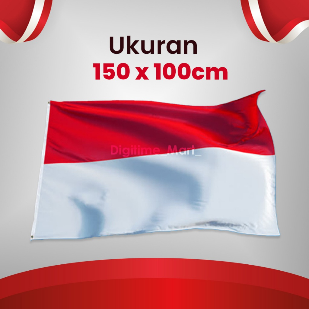Jual Bendera Merah Putih 150x100 Cm Bahan Premium | Shopee Indonesia