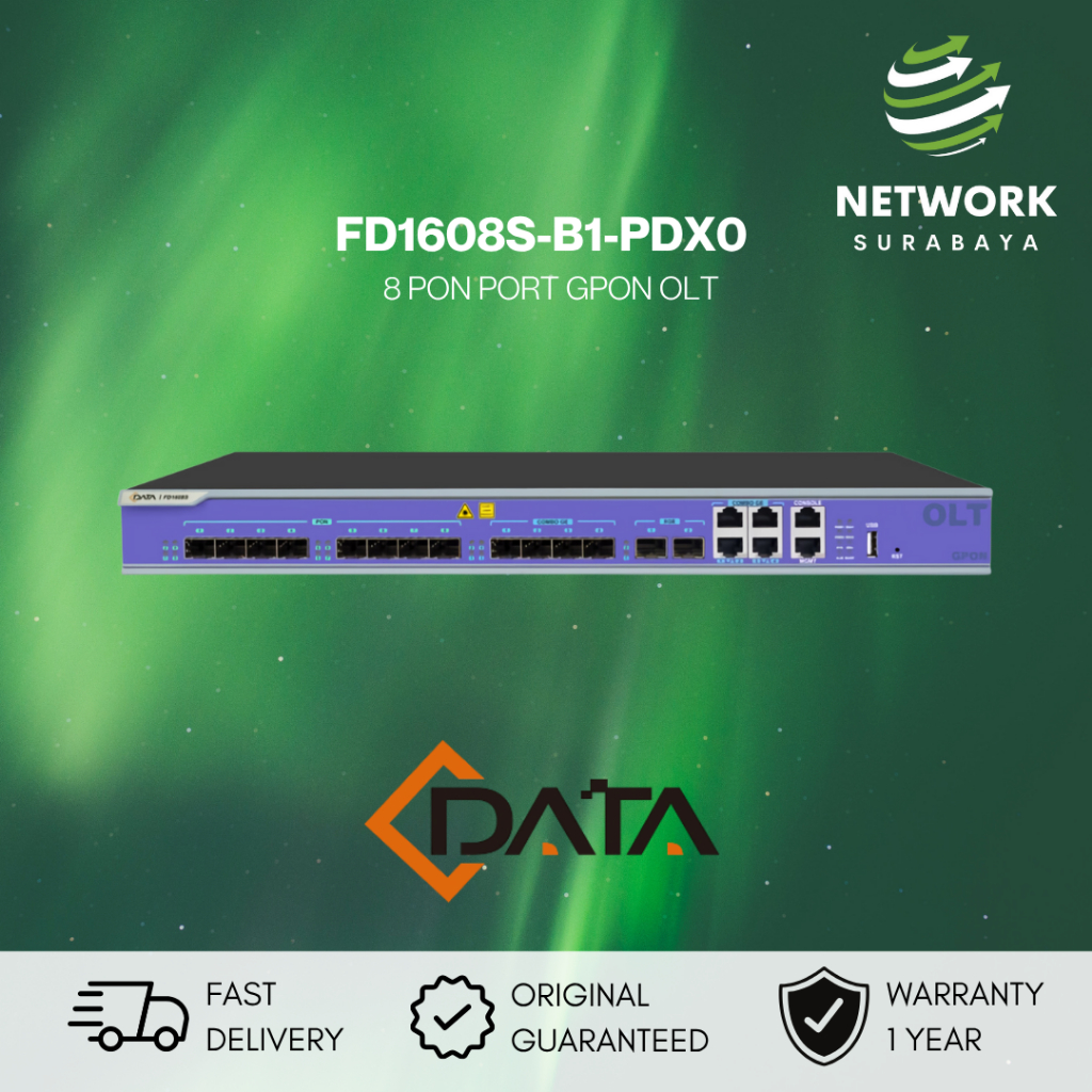 Jual CDATA FD1608S-B1-PDX0 8 PON Port GPON OLT, PSU AC+DC | Shopee ...