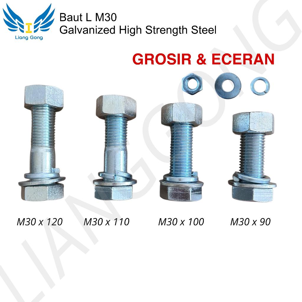 Jual Mur Baut L M30 Putih | Galvanis | Grosir & Eceran | Mur+Baut ...