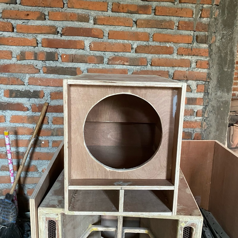 Jual box mini scoop 8, 10, 12 inch mentahan bahan semi meranti | Shopee ...