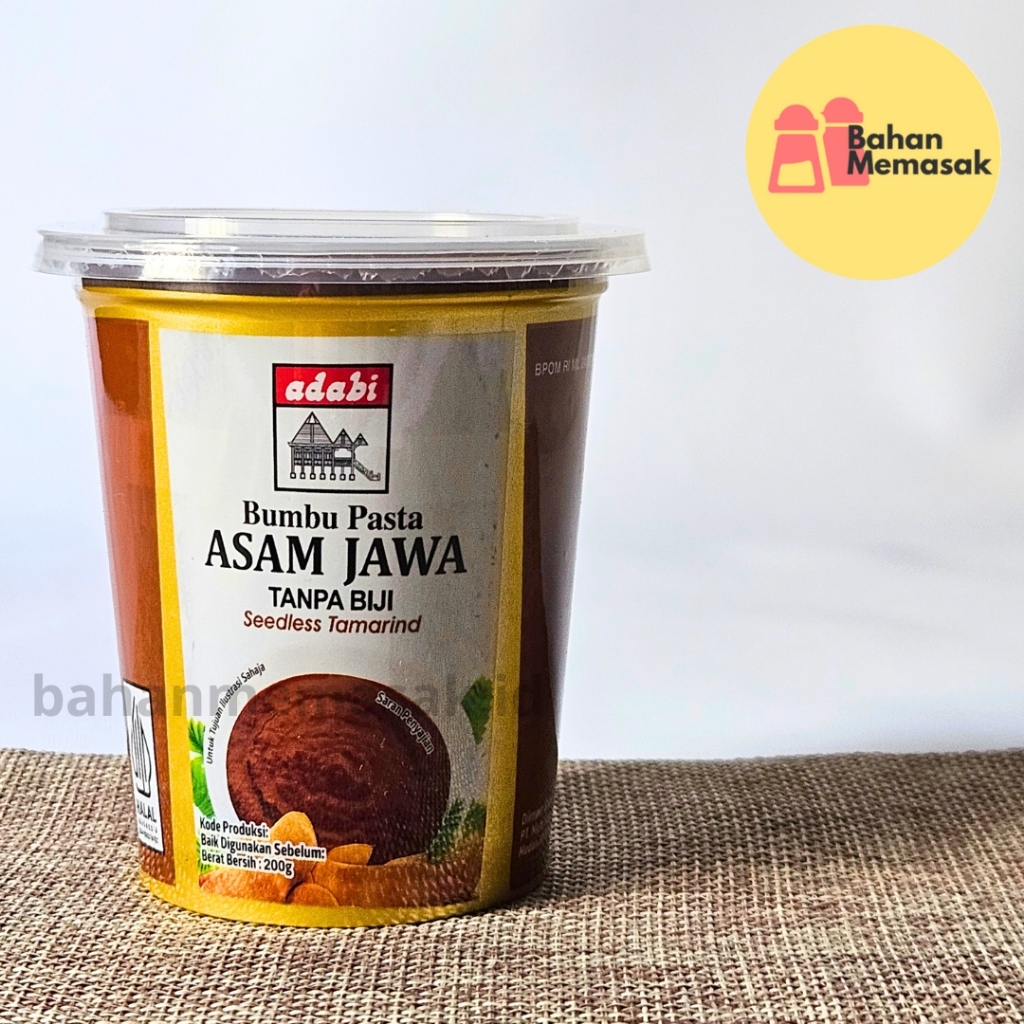 Jual Adabi Asam Jawa Tanpa Biji Asli Bumbu Pasta Cup 200 gram HALAL ...