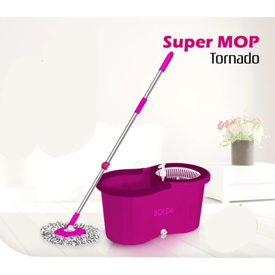 Jual Alat Pel Lantai Otomatis Super Mop BOLDe Super Mop TORNADO | Shopee Indonesia