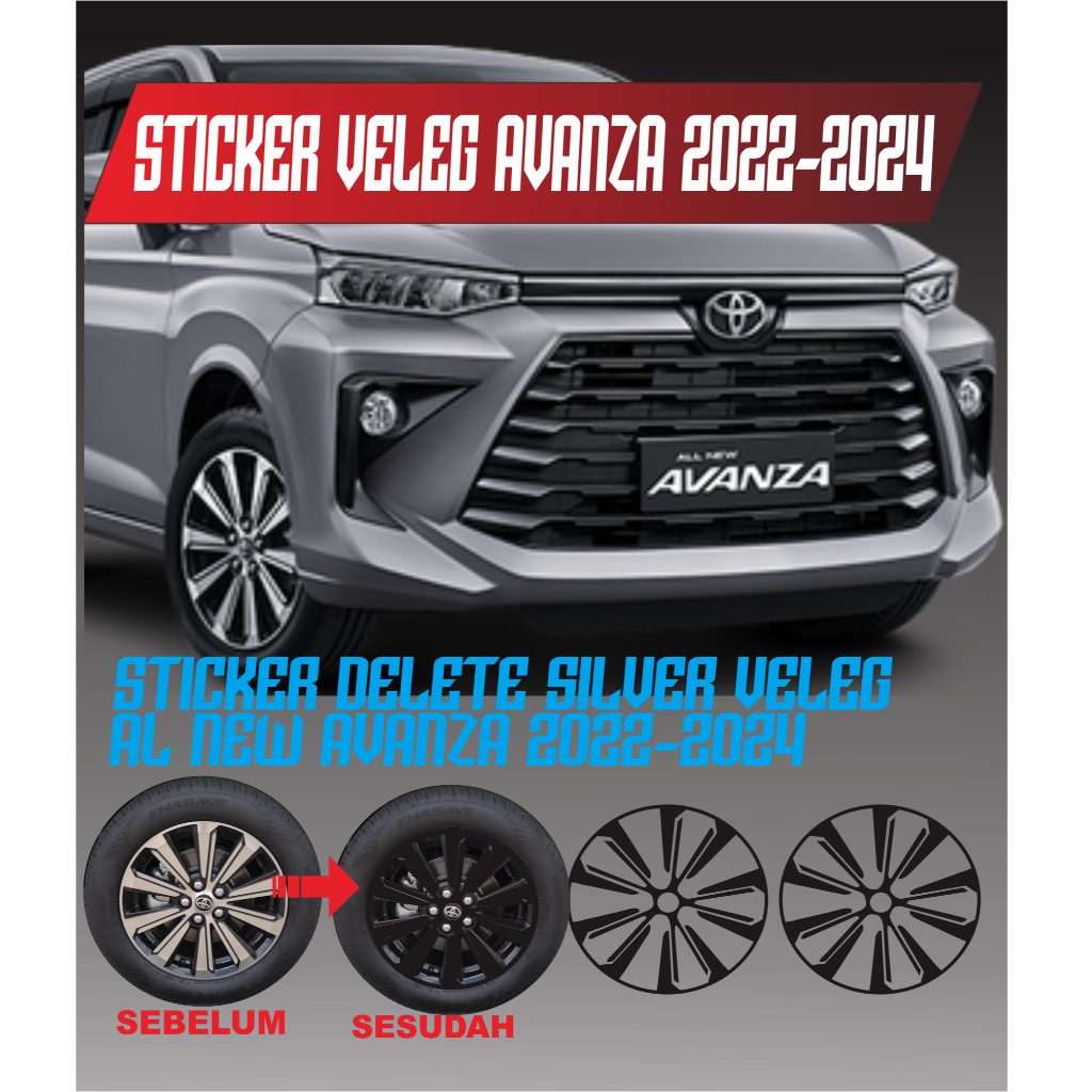 Jual STICKER VELEG/STICKER DELETE AILVER VELEK/ STICKER VELG ALL NEW ...