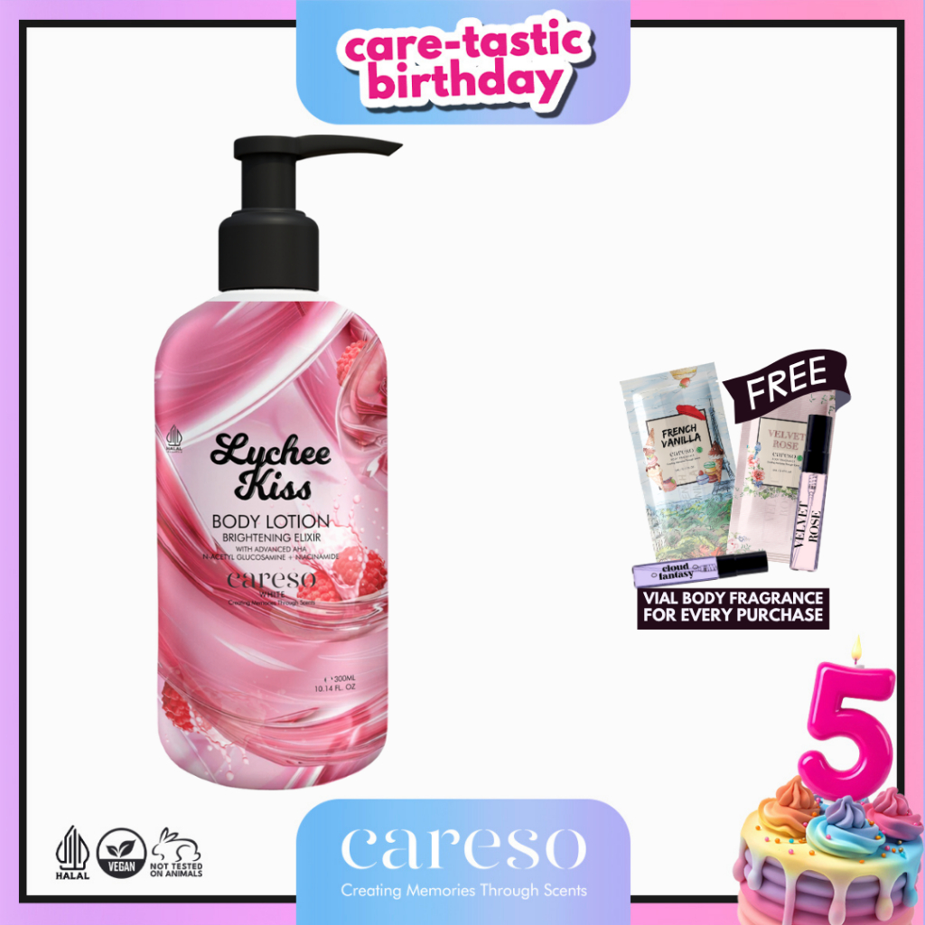 Jual CARESO - Body Lotion - Lychee Kiss 300ML | Shopee Indonesia
