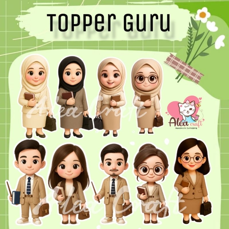 Jual Topper Guru Pelengkap Buket Topper Hari Guru | Shopee Indonesia