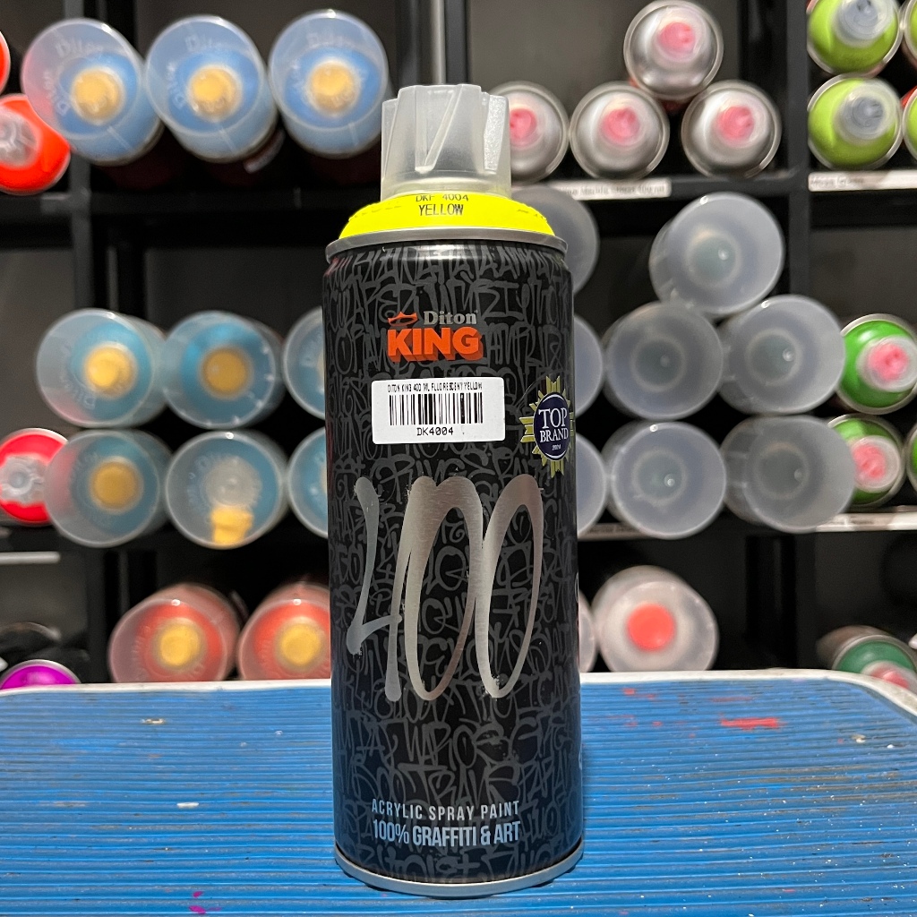 Jual Fluor Yellow - Diton King Fluorescent 400 ml - Spray Paint ...