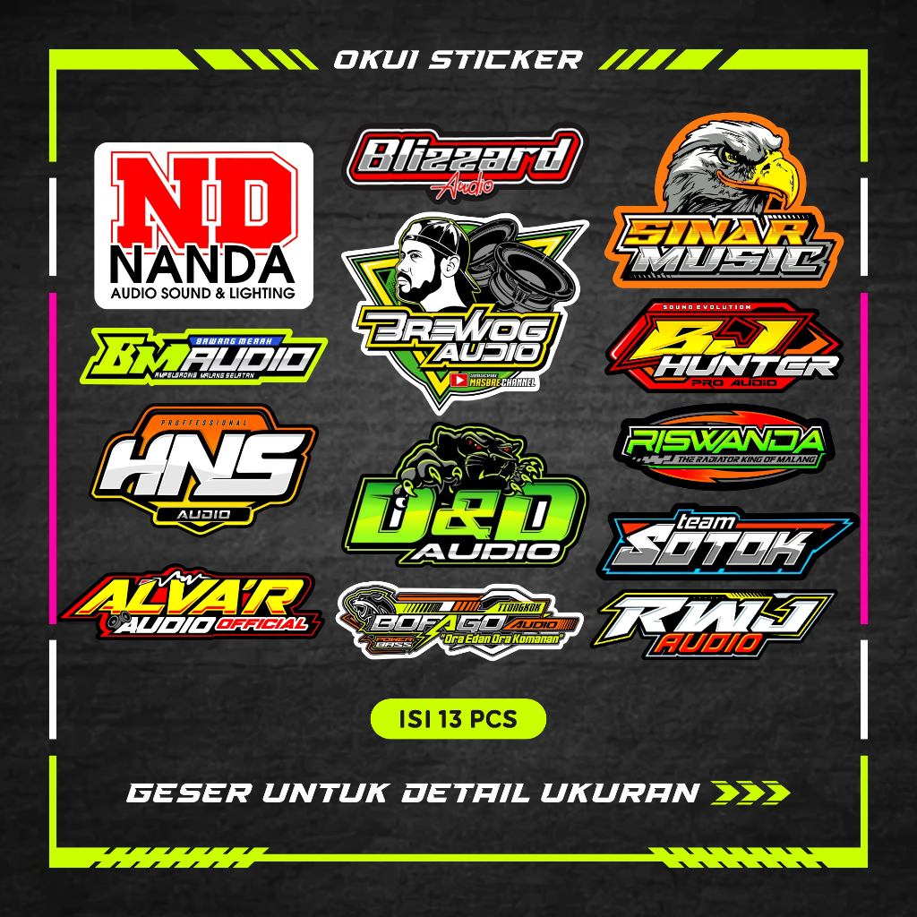 Jual Stiker Sticker Sound Horeg Stiker Sound System Stiker Motor, Helm ...