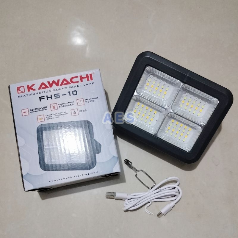 Jual Lampu Sorot Solar Panel Tenaga surya 80Smd led Kawachi | Shopee ...