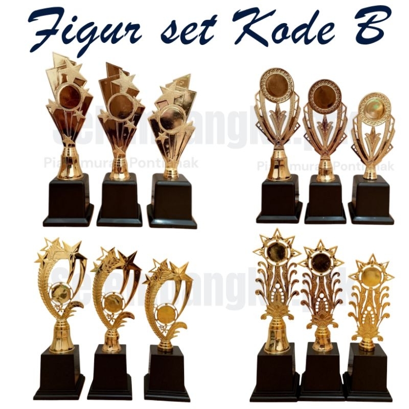 Jual Piala Set Juara 123 Kode B /Piala Juara Kelas (Piala Lomba) | Shopee Indonesia
