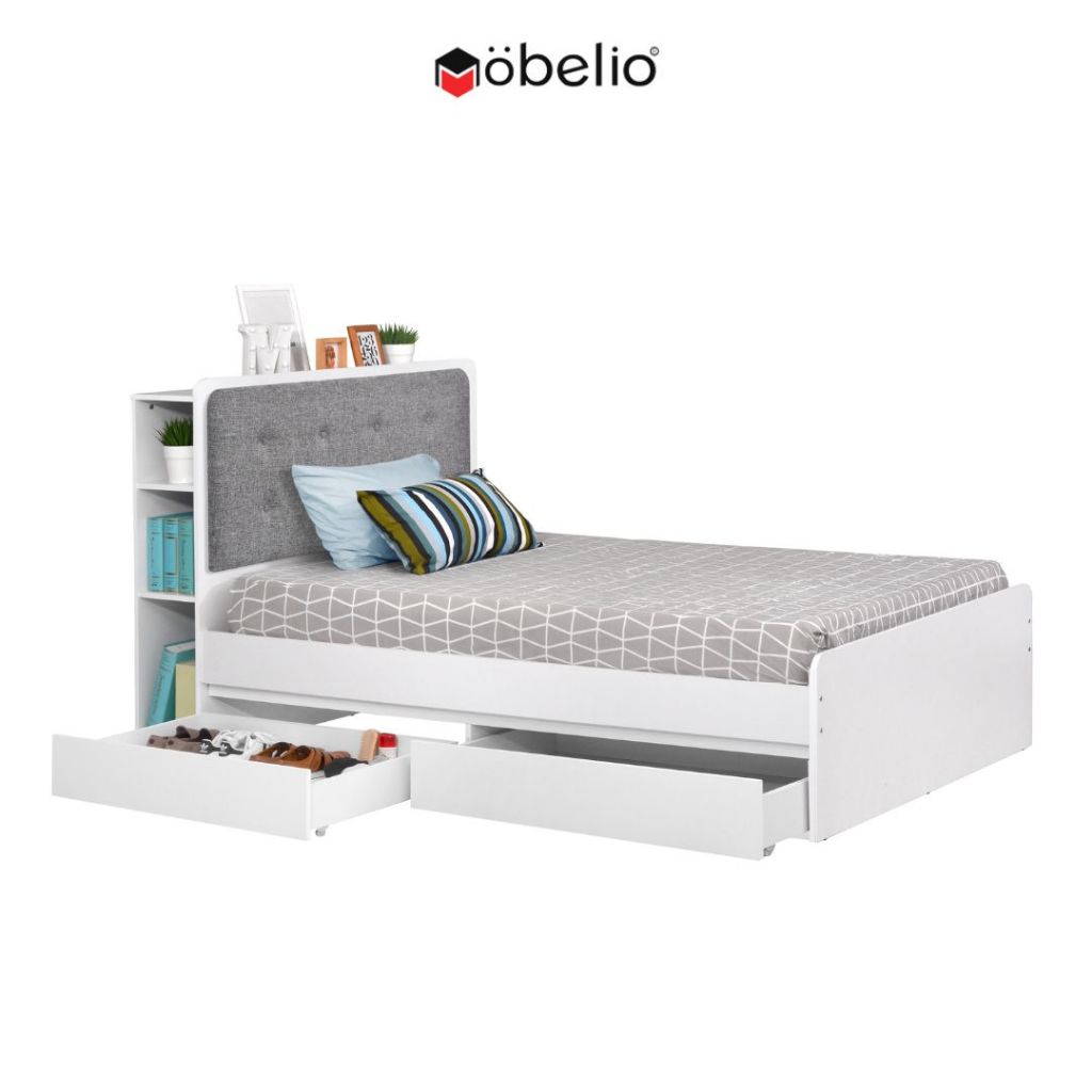Jual MOBELIO - Ranjang Dipan Tempat Tidur Single 120x200 Modern ...