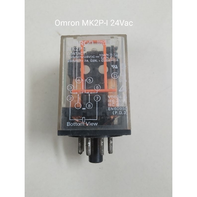 Jual Relay Omron MK2P-I Coil 24Vac Load 10A Kaki 8 Pins | Shopee Indonesia