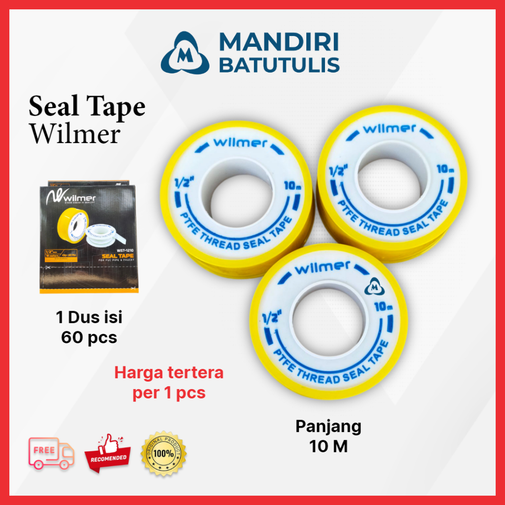 Jual Seal Tape / Siltip Tebal Isolasi Kran / Selotip Keran Air / Siltip ...