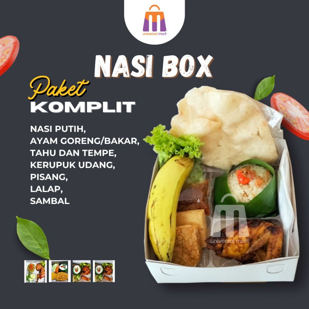Jual Nasi Kotak Nasi Box Pilihan Paket Komplit | Shopee Indonesia