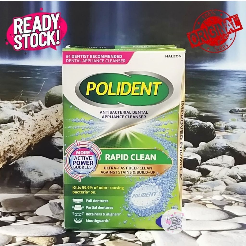 Jual POLIDENT - Rapid Clean Ultra-Fast Deep Clean Against Stains ...