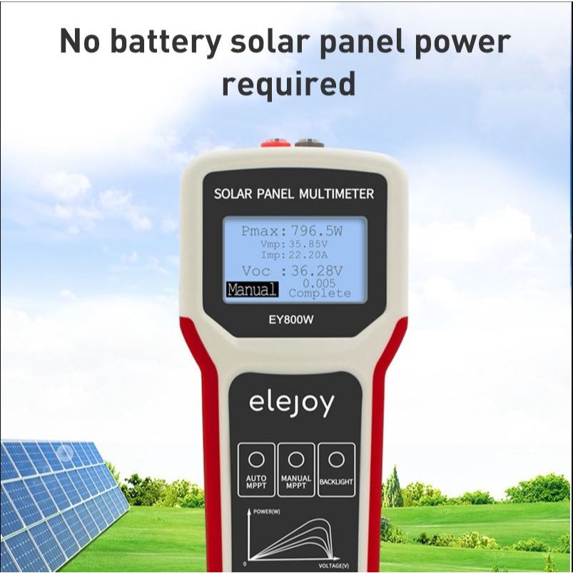 Jual Digital Solar Power Multi Meter ELEJOY EY800W Digital LCD Display ...