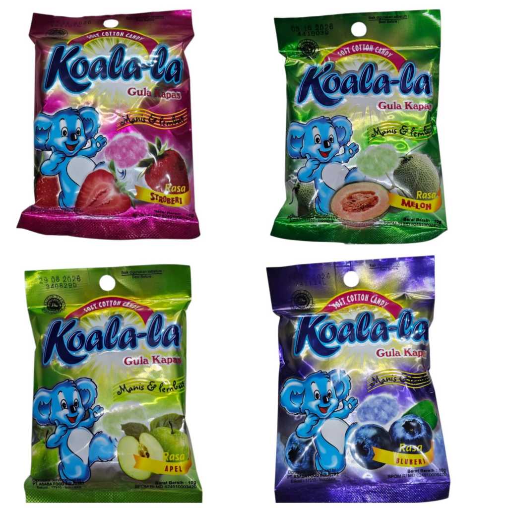 Jual Koala-La Permen Gula Kapas 10gr - Soft Cotton Candy | Shopee Indonesia
