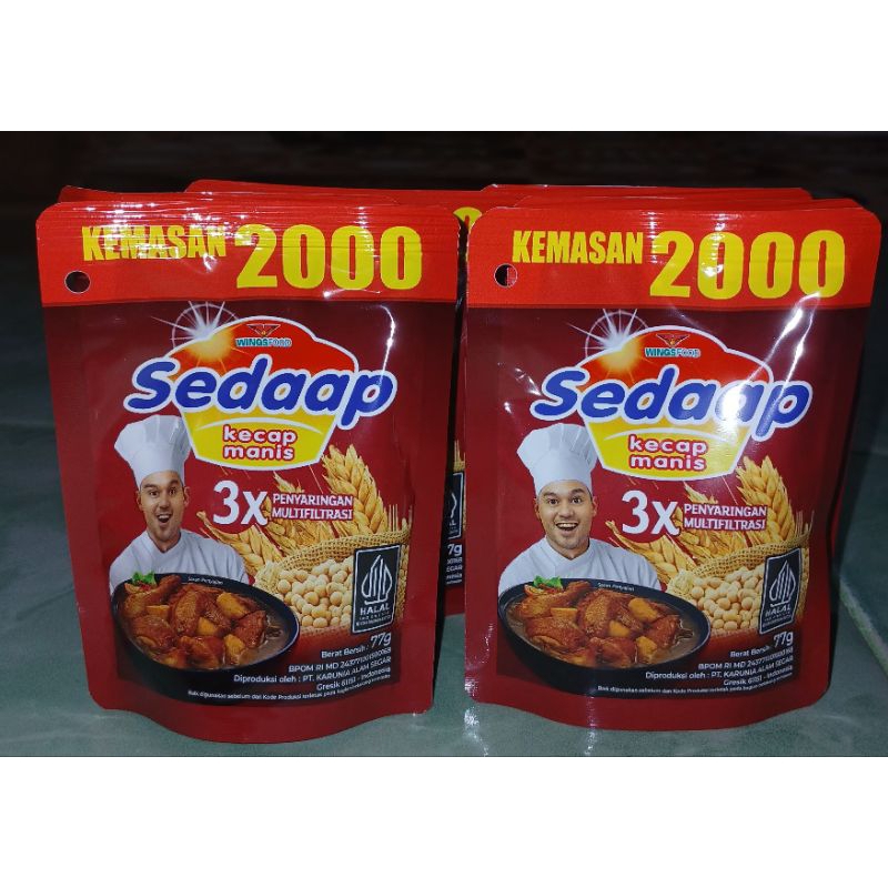 Jual ( Paket isi 6 Pcs ) Kecap Manis Sedaap 85gr | Shopee Indonesia