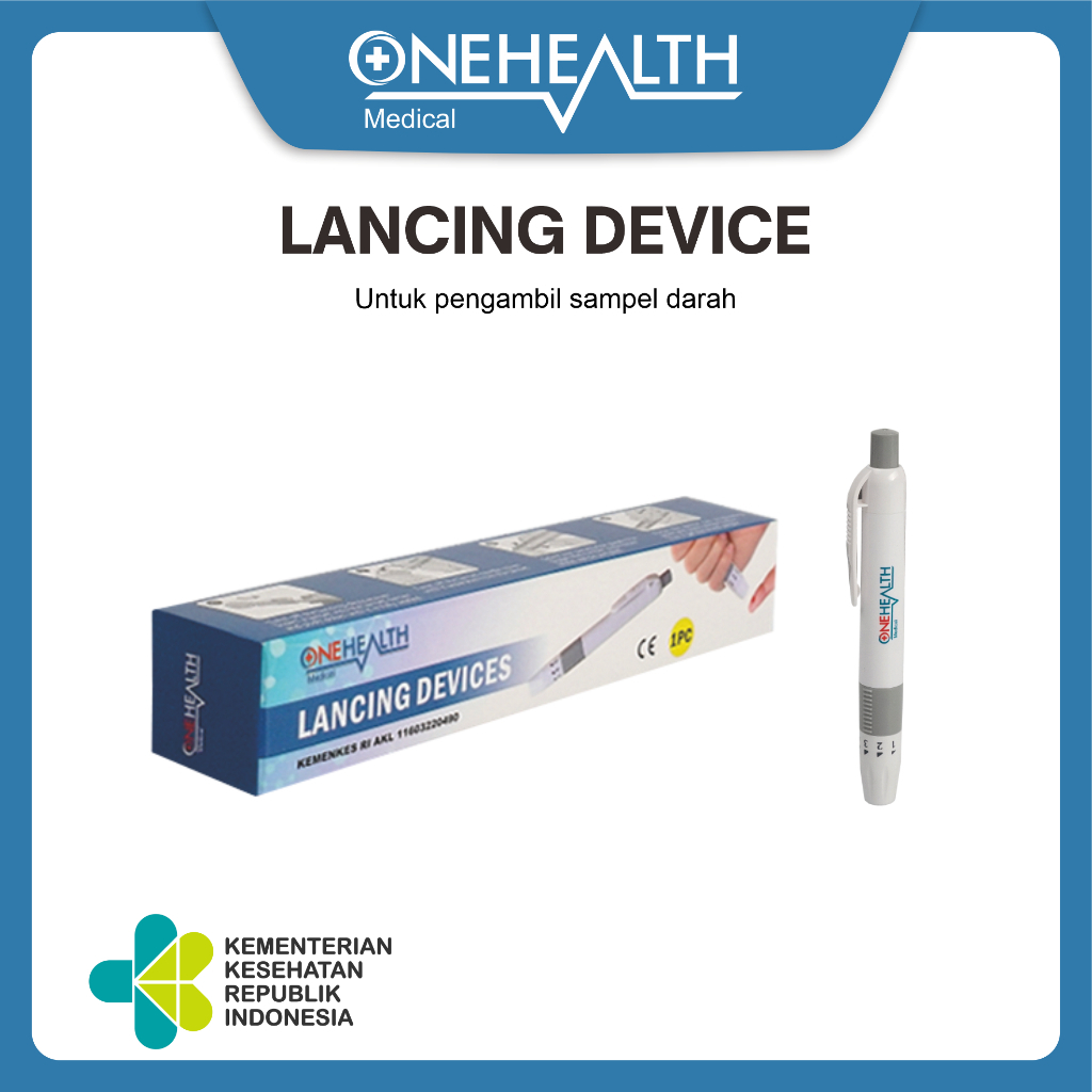 Jual Onehealt Pen Pena Lancet Bekam Lancing Devices Alat Mengambil ...
