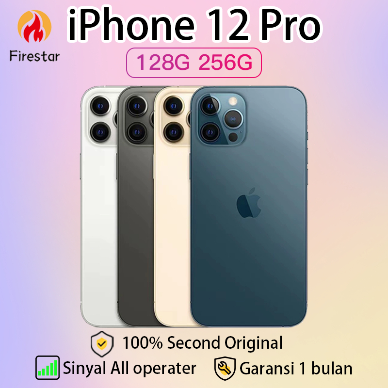 Jual iPhone 12 PRO 128GB 256GB Fullset Second Ori 100% Sinyal All Operator Mulus All Green phone ...