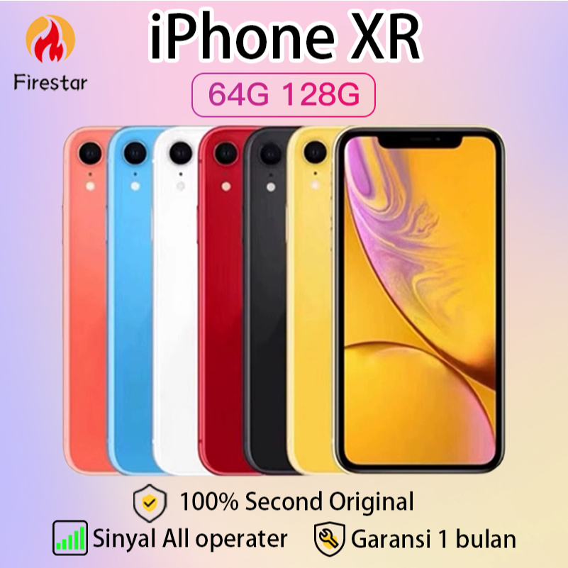 Jual iPhone XR 64GB 128GB Second hand Original A12 Bionic 4G LTE Hexa Core IOS Face ID fullset ...