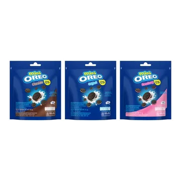 Jual BISKUIT MINI OREO 20GR STROBERI VANILA COKLAT ICE CREAM RED VELVET ...